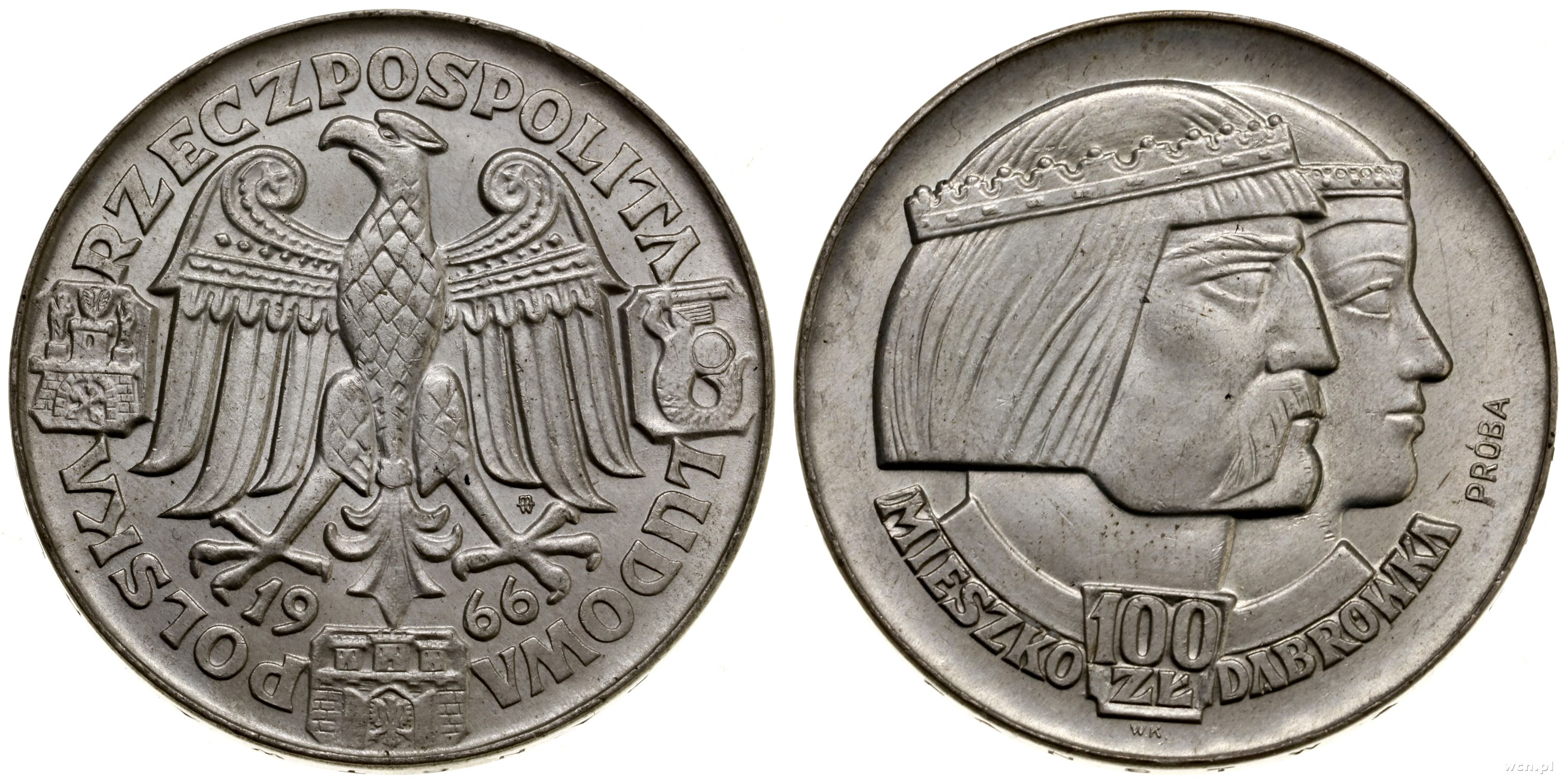 100 Z otych 1966 Polska E aukcja Warszawskie Centrum Numizmatyczne 100 Z otych 1966 Polska E aukcja Warszawskie Centrum Numizmatyczne