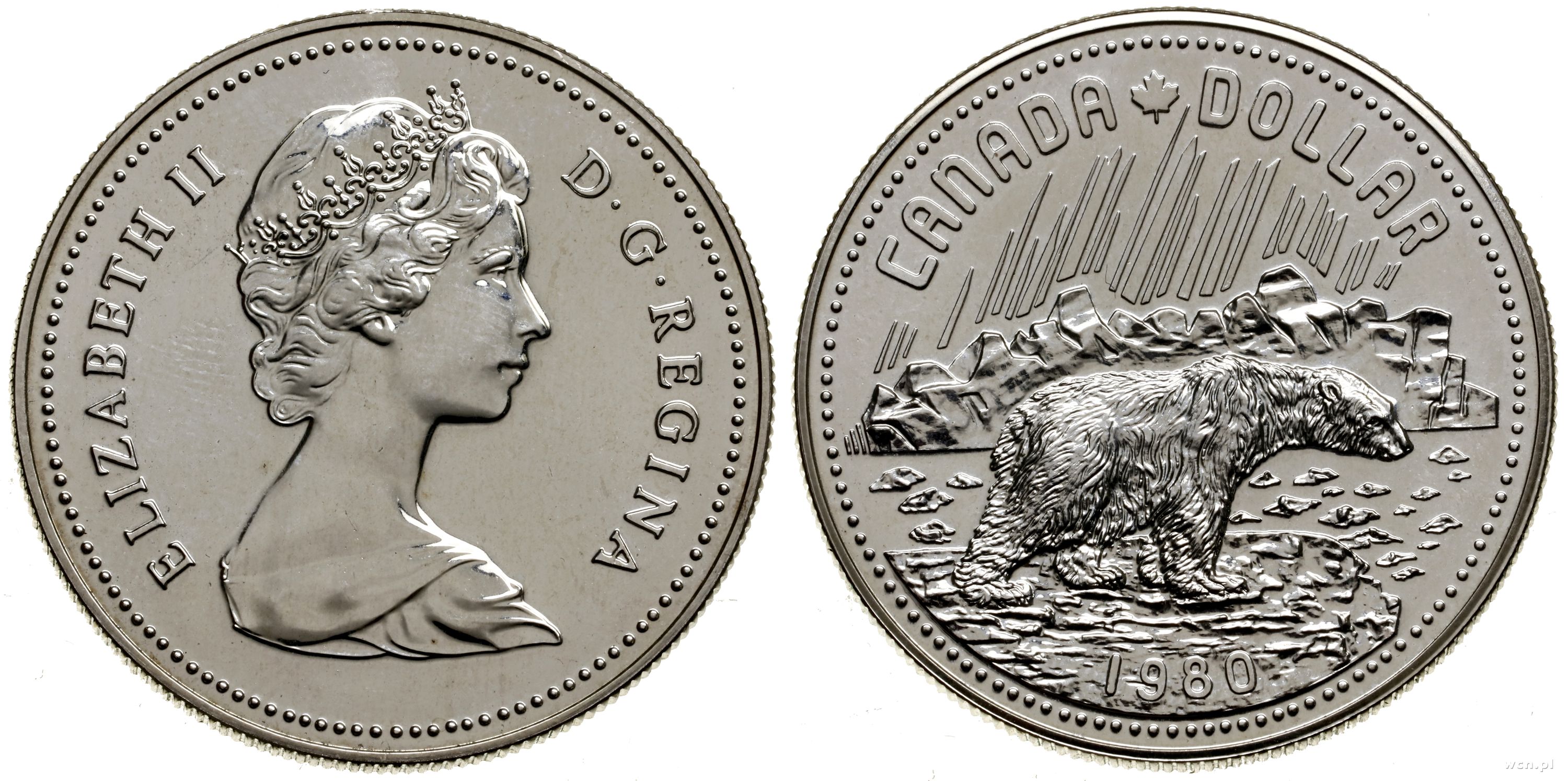 Dolar 1980 Kanada Warszawskie Centrum Numizmatyczne