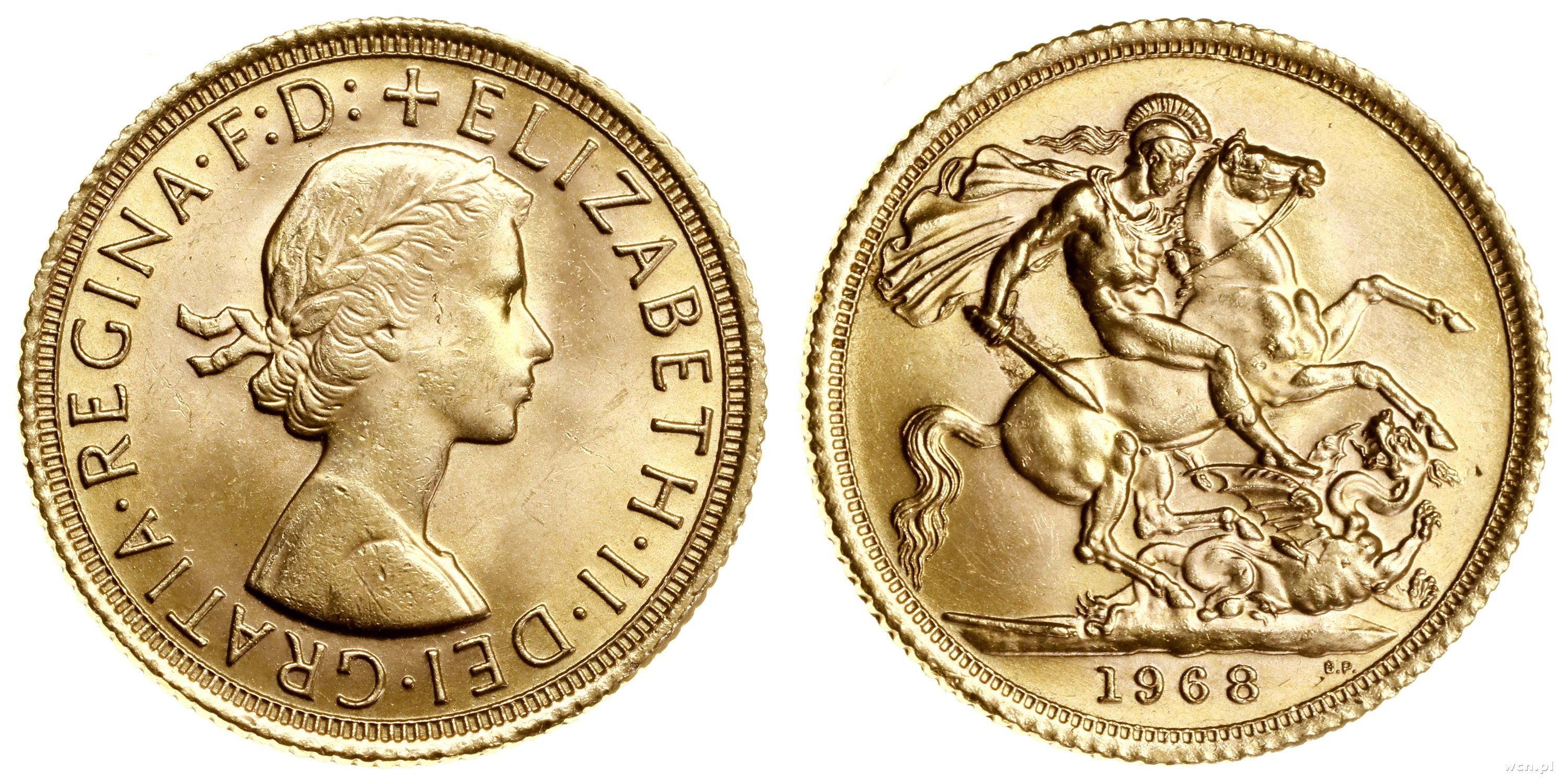 1 Funt 1 Sovereign 1968 Wielka Brytania